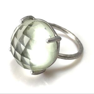 emily rose gems | Jewelry | Emily Rose Gems Green Amethyst Silver Ring ...